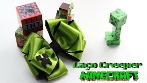 COMO FAZER LAÇO CREEPER MINECRAFT FÁCIL – Artes em Geral