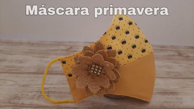 Mascara Primavera com Molde – Fácil de Fazer – Artes em Geral